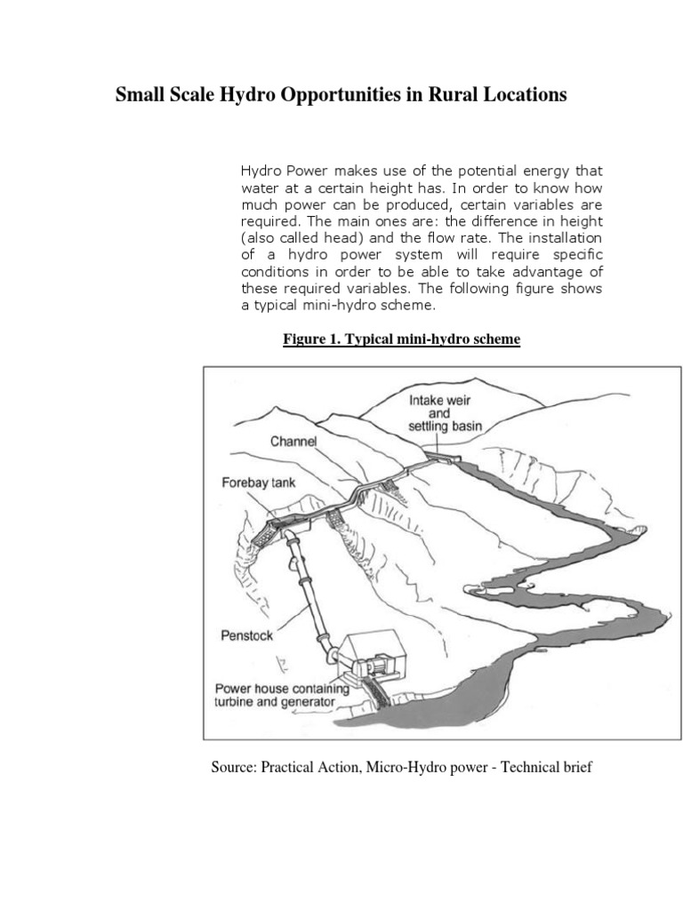 Small Scale Hydro Opportunities in Rural Locations HYDRO POWER | PDF