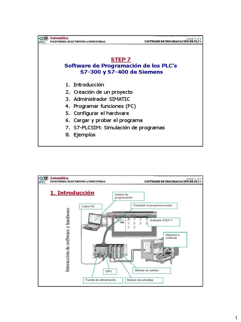 Introduccion Al STEP7 PDF | PDF | Programa de computadora | Programación