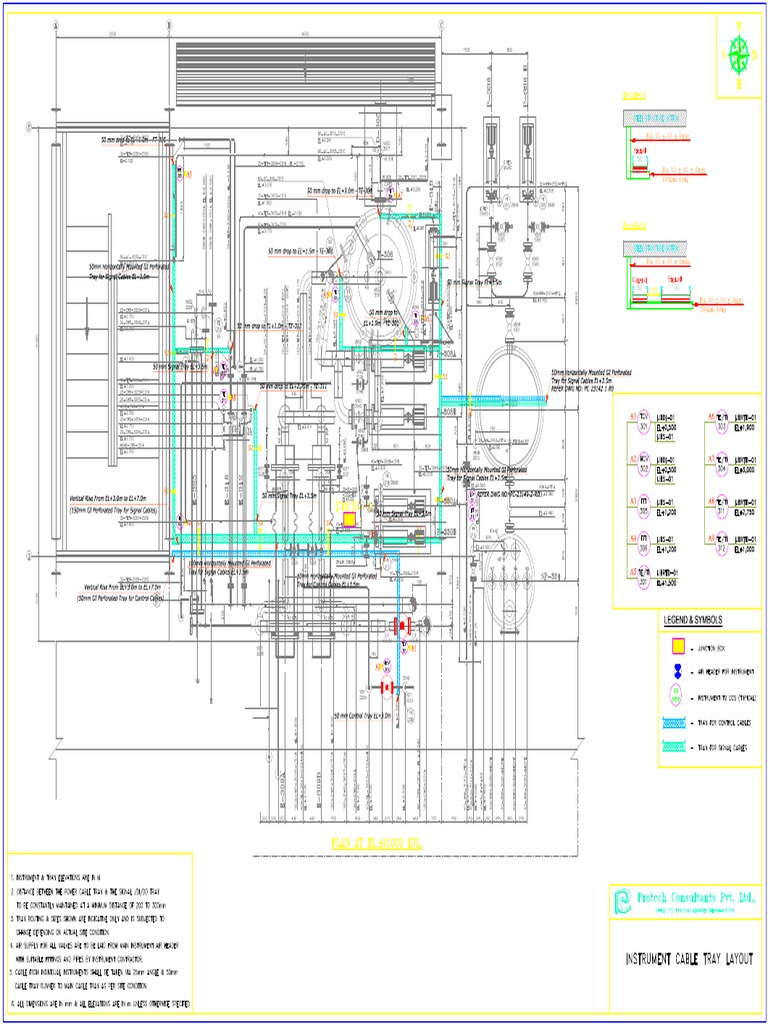 Typical Instrument Cable Tray Layout PDF | PDF