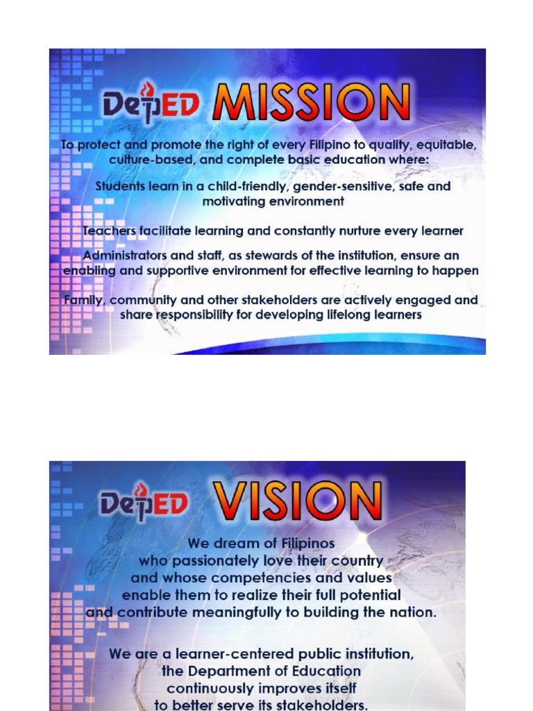 Deped Vision Mission | PDF