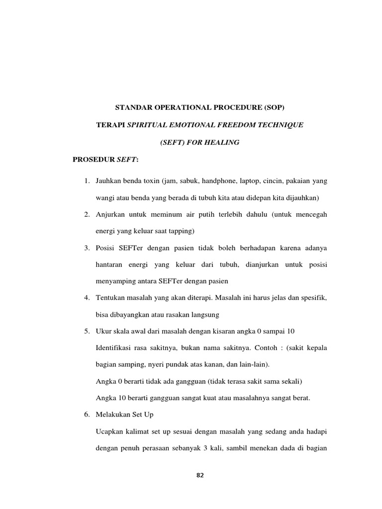 Sop Seft | PDF | Gaya Hidup