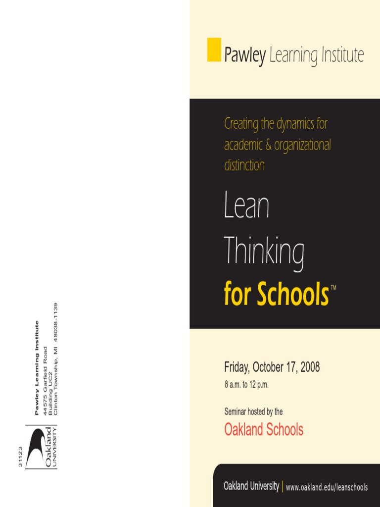 Lean Seminar for School Leaders | PDF | Visa Inc. | Credit Card