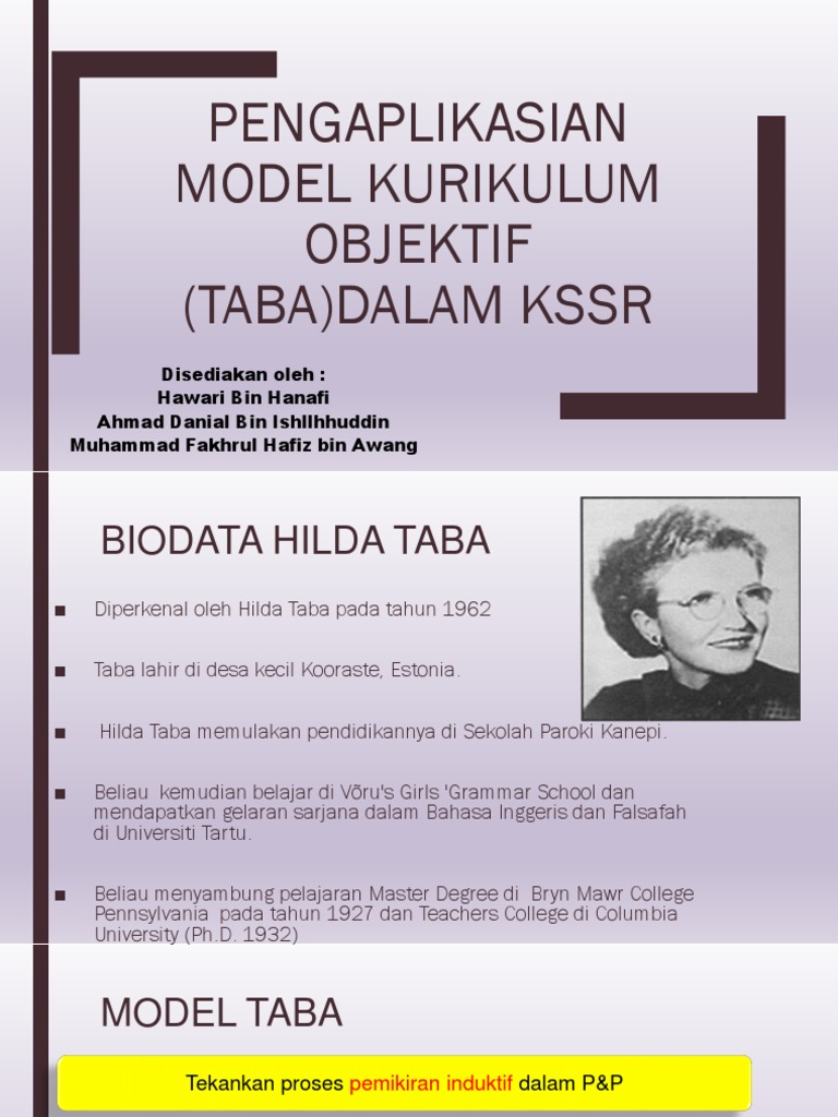Model Taba | PDF