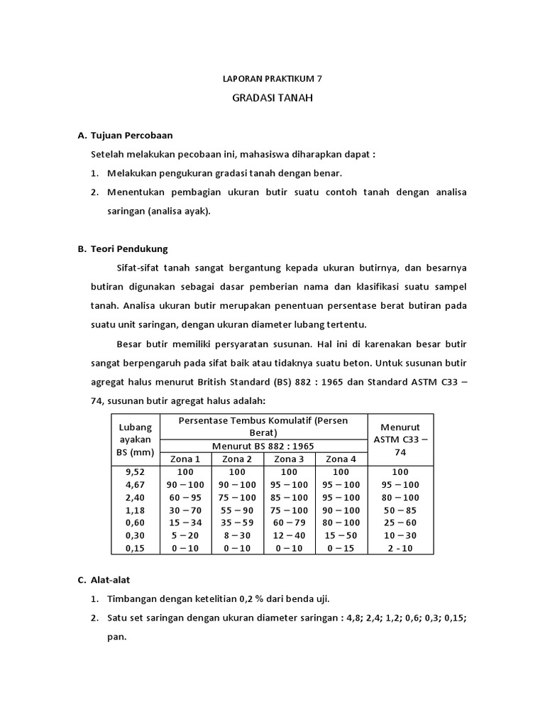 Analisis Gradasi Tanah | PDF