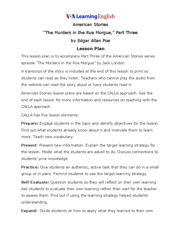 The Murders in The Rue Morgue Part Three | PDF | C. Auguste Dupin | The ...