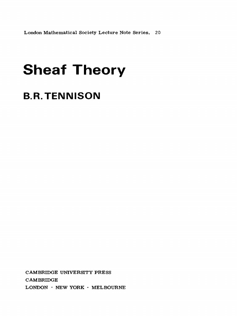 Sheaf Theory PDF | PDF | Functions And Mappings | Topology Sheaf Theory PDF | PDF | Functions And Mappings | Topology