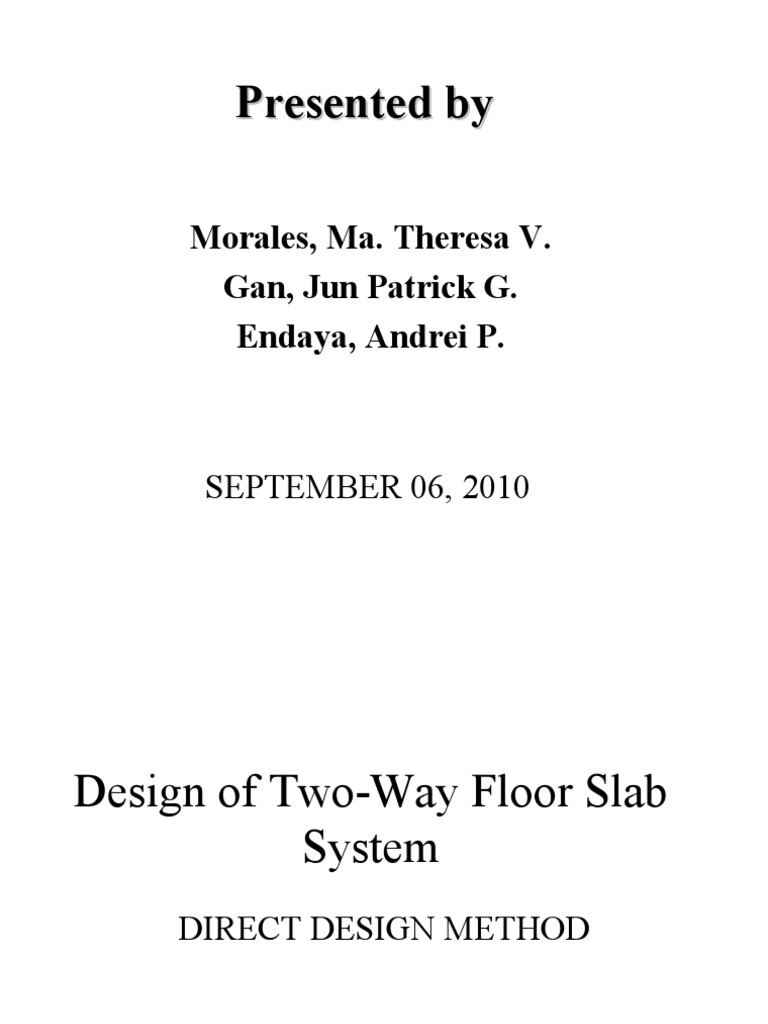 Two-Way Slab Design Using DDM | PDF | Structural Engineering | Beam ...