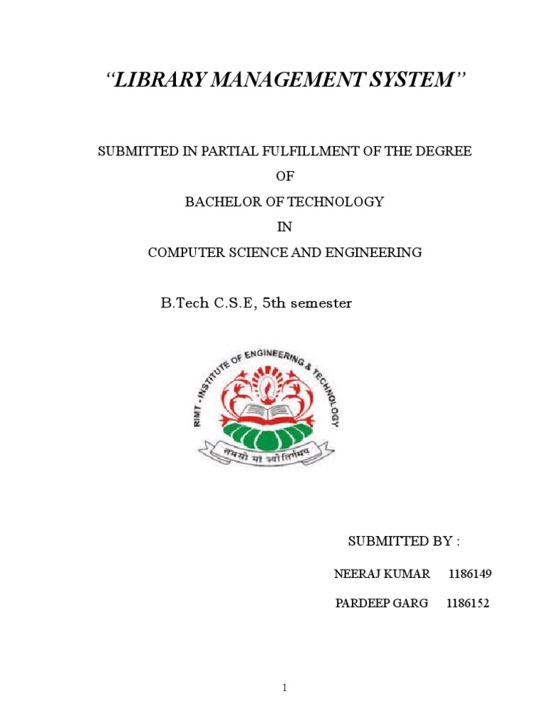 Library Management System | PDF | Java (Programming Language) | My Sql
