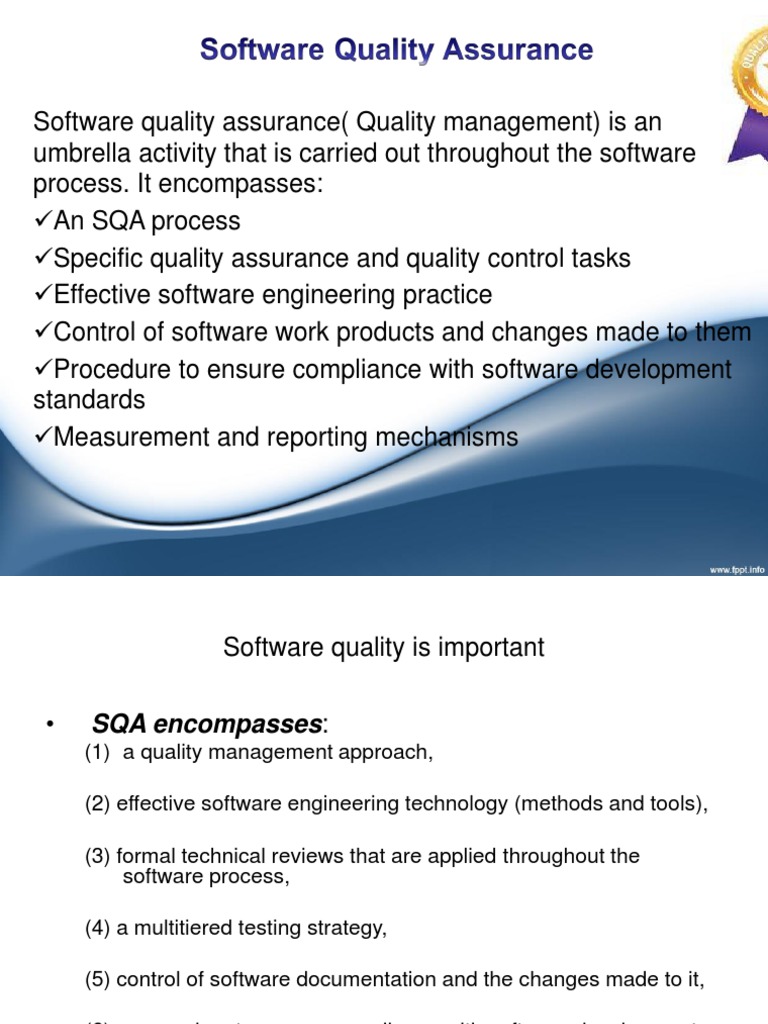 Software Quality Assurance Overview | PDF | Six Sigma | Standard Deviation
