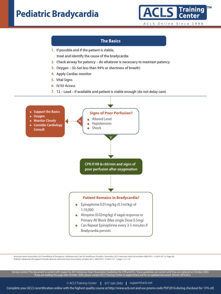 Pals Pediatric Bradycardia | PDF | Medicine | Cardiovascular System