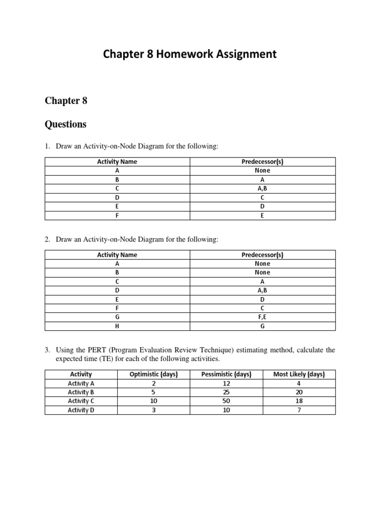 Chapter 8 Homework Assignment Ver 1.0 | PDF | Human Communication ...