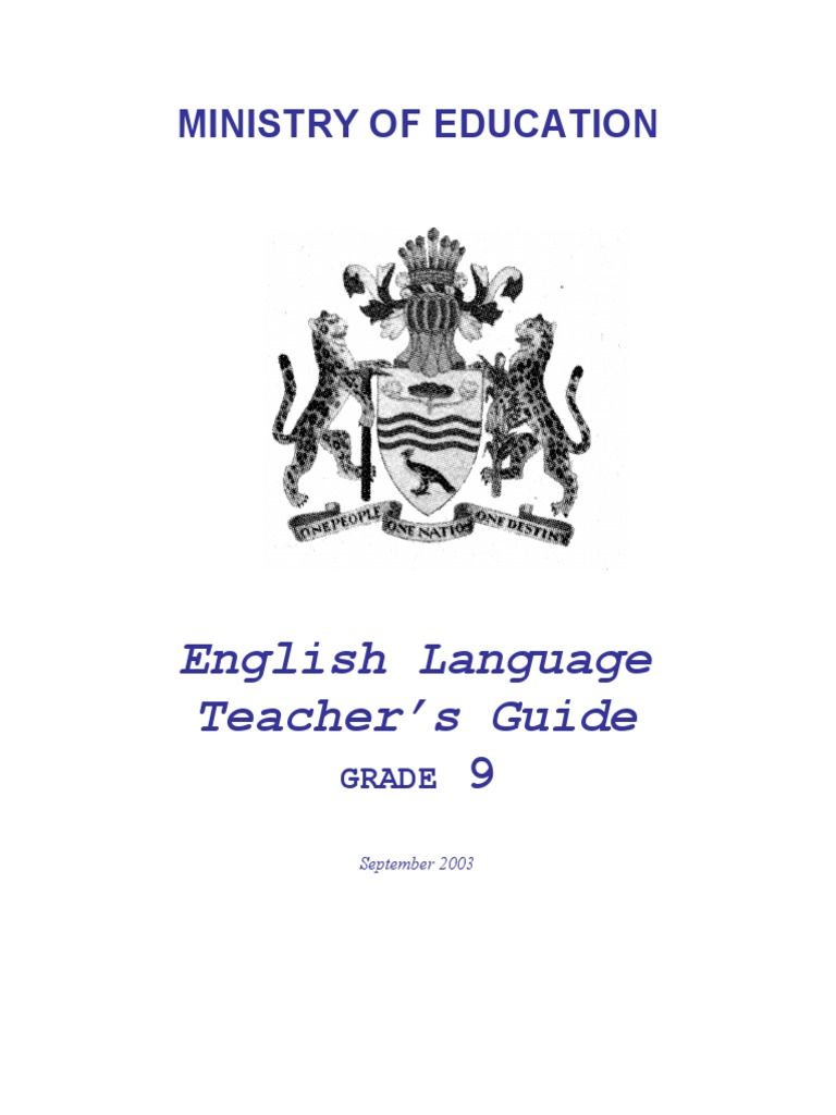 Grade 9 - English Teacher's Guide | PDF | Learning | Teachers