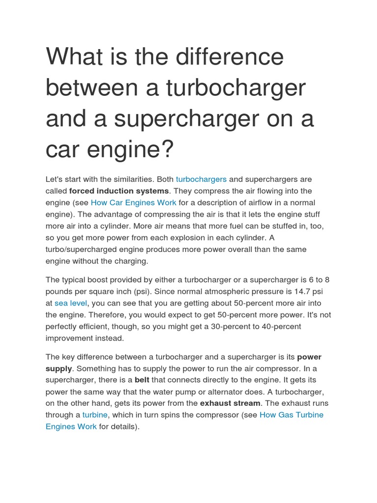 Wfwef | PDF | Turbocharger | Internal Combustion Engine