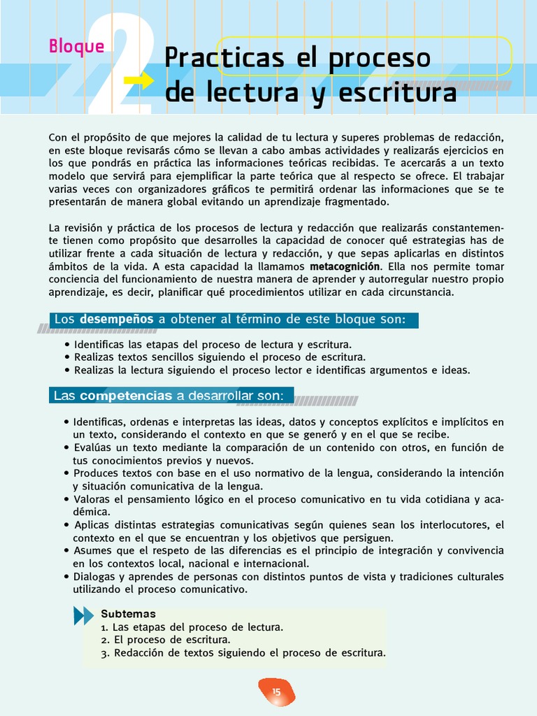 Etapas Del Proceso de Lectura y Escritura Ejercicios PDF | PDF ...