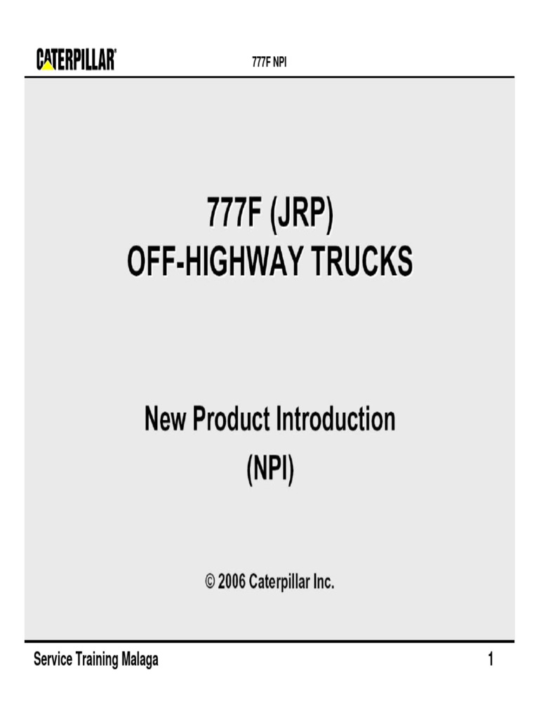 777F Npi Sli | PDF | Turbocharger | Transmission (Mechanics)