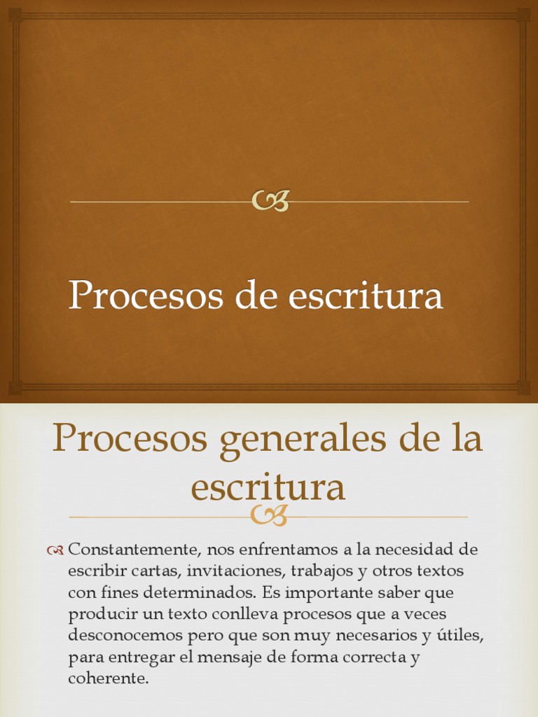 Procesos de Escritura | PDF | Escritura | Lectura (proceso)