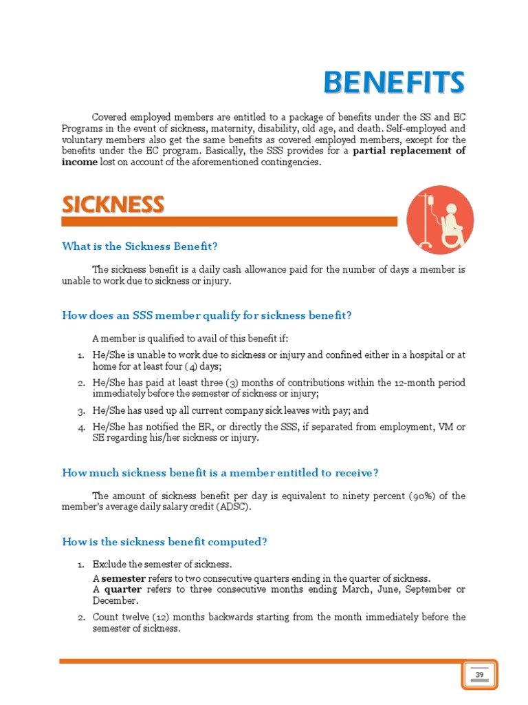 SSS Sickness Benefit Guidelines Explained | PDF | Identity Document ...
