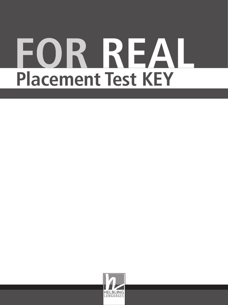 FR Placement Test Answer Key | PDF | Vocabulary | Grammar