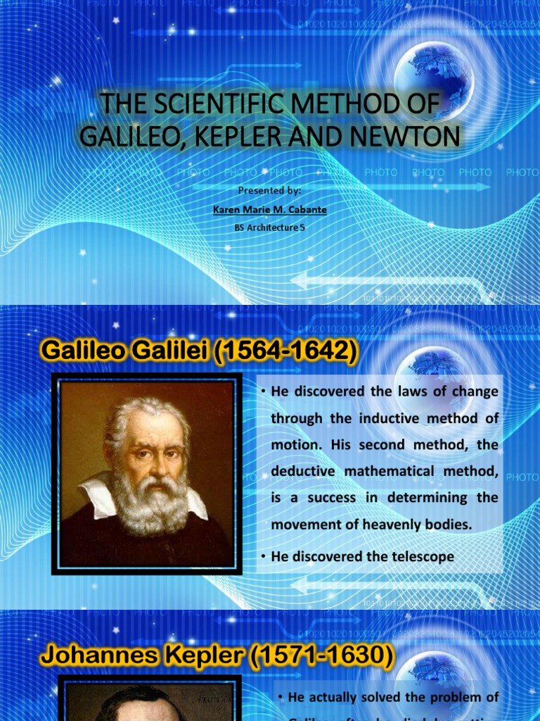 The Scientific Method Of Galileo Kepler And Pdf
