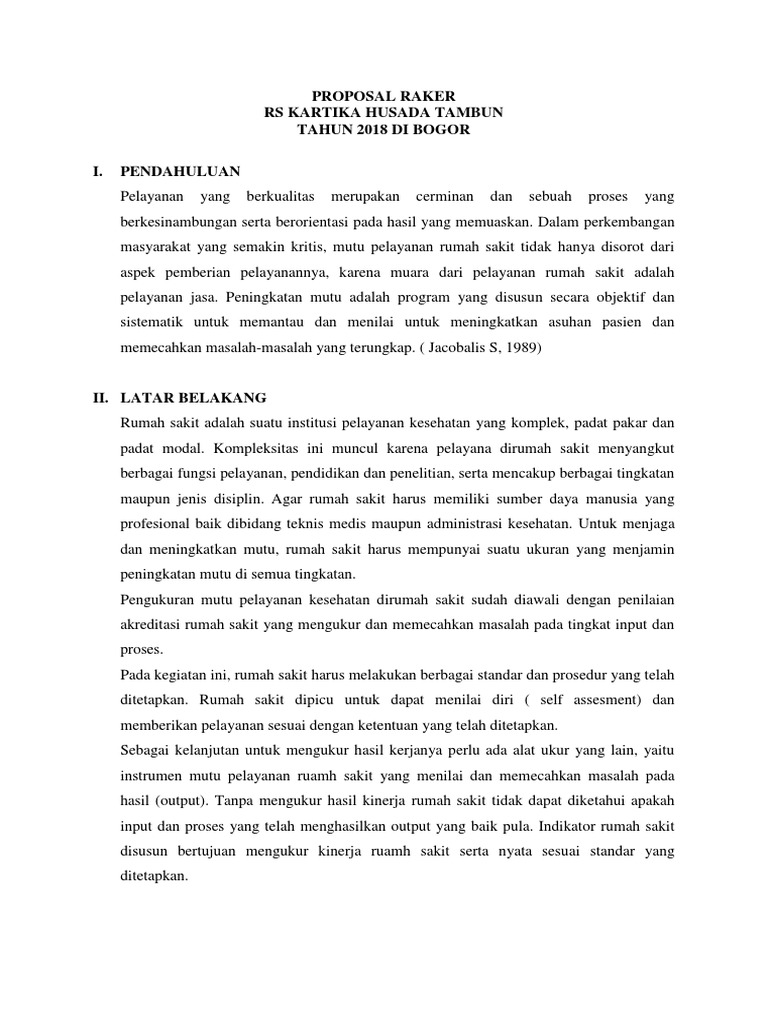 Proposal Raker | PDF | Kesehatan Holistik