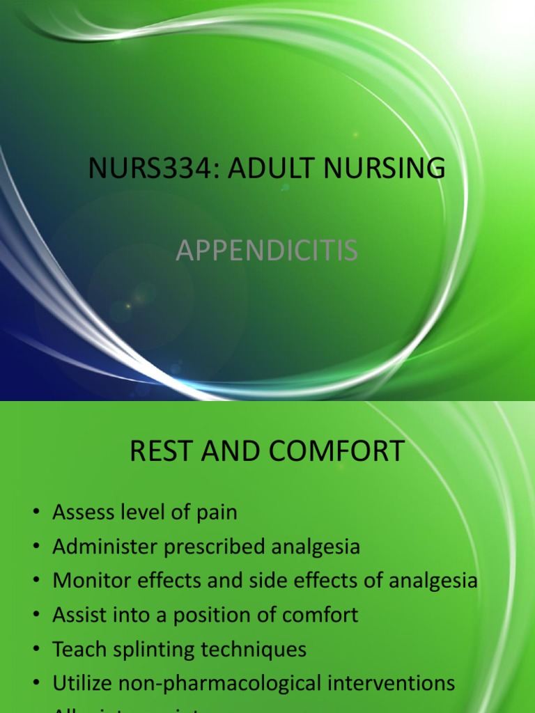 Appendicitis Management | PDF
