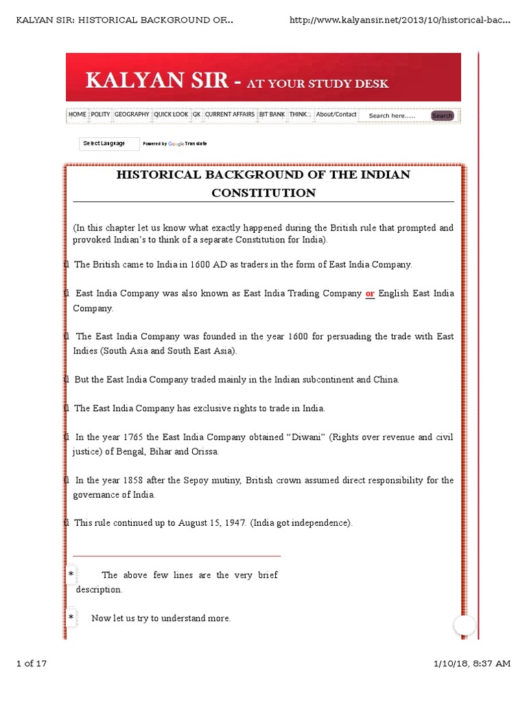 Historical Backround | PDF | Partition Of India | Government Of India