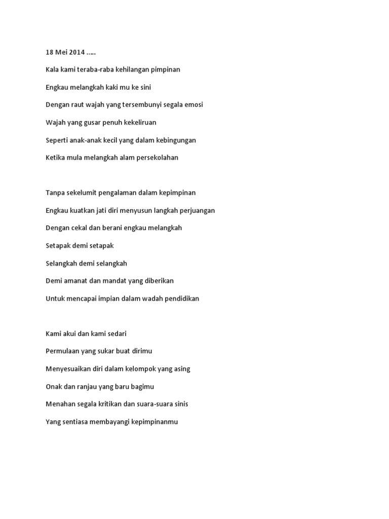 Sajak Untuk Ustaz Faozi | PDF