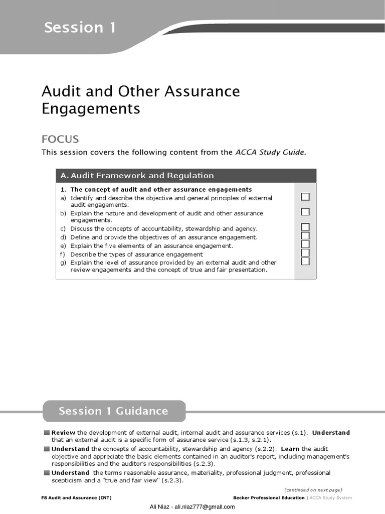 Acca F | PDF | Financial Audit | Internal Control
