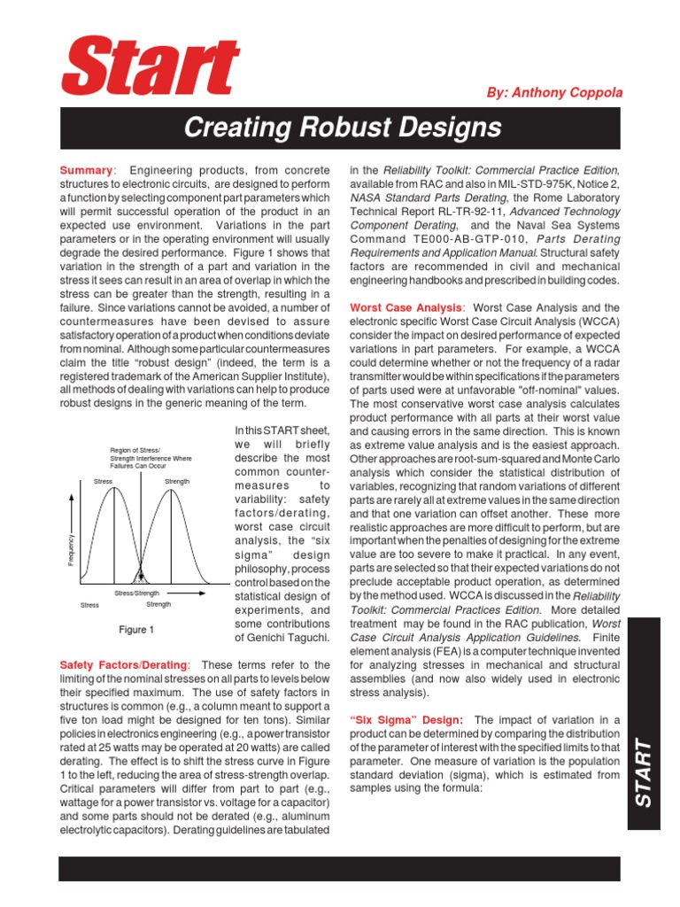 Creating Robust Designs | PDF | Experiment | Standard Deviation