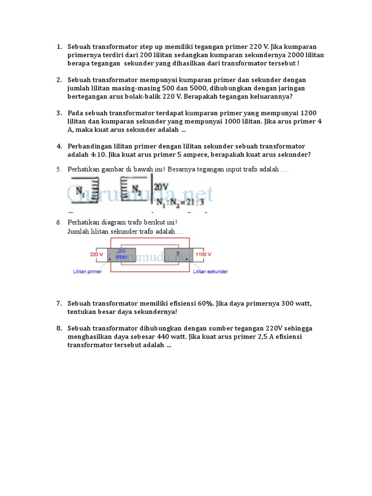 Soal Trafo | PDF