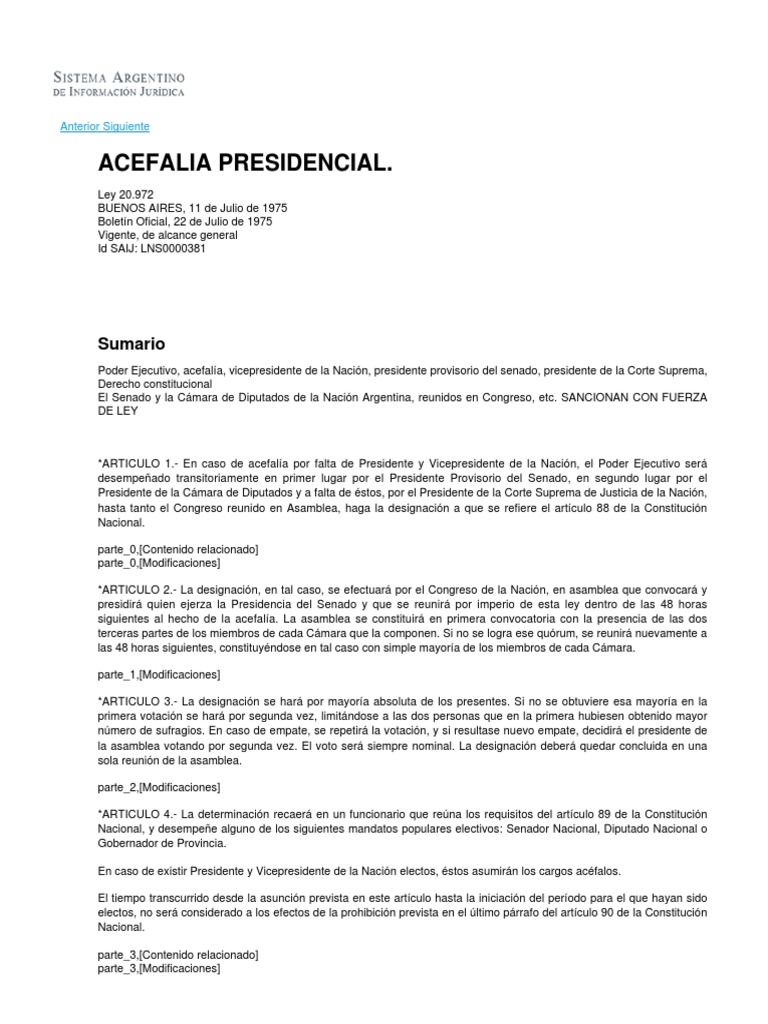 Acefalia-Presidencial | PDF | Información del gobierno | Justicia