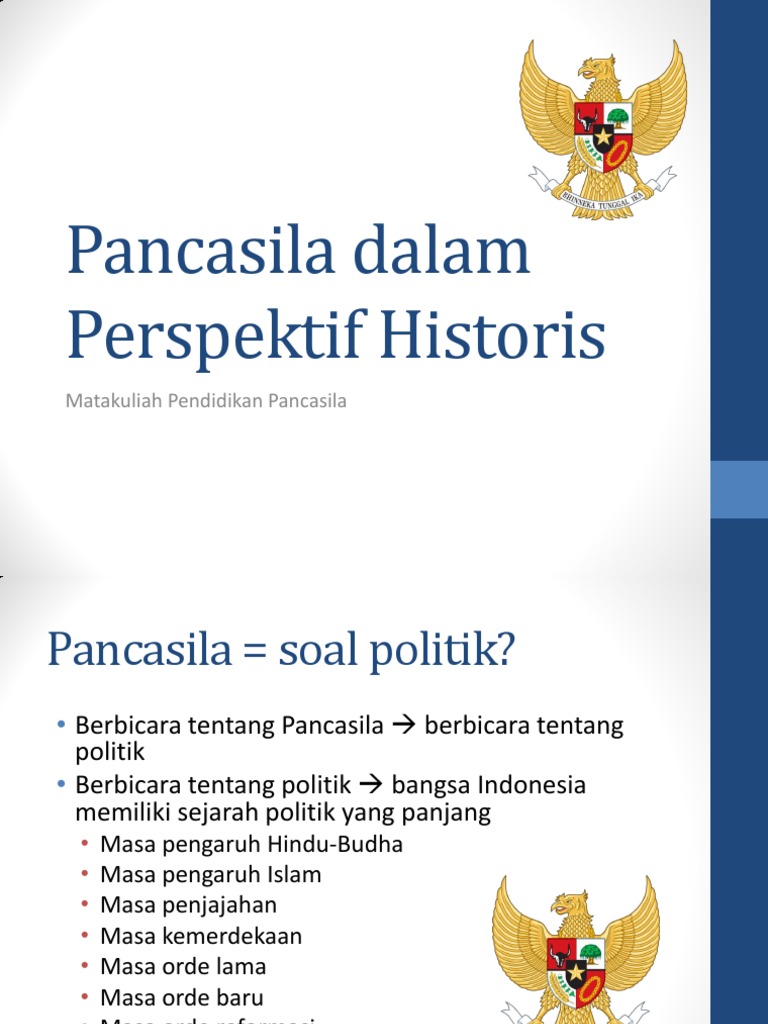 Materi I, Pancasila Dalam Perspektif Historis PDF | PDF