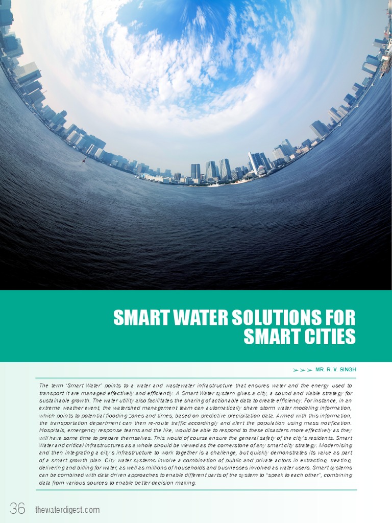 Smart Water Solutions for Cities | PDF | Water Supply Network ...
