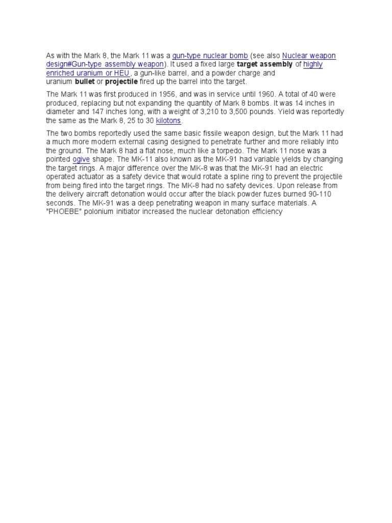 Gun-Type Nuclear Bomb Nuclear Weapon Design#gun-Type Assembly Weapon ...