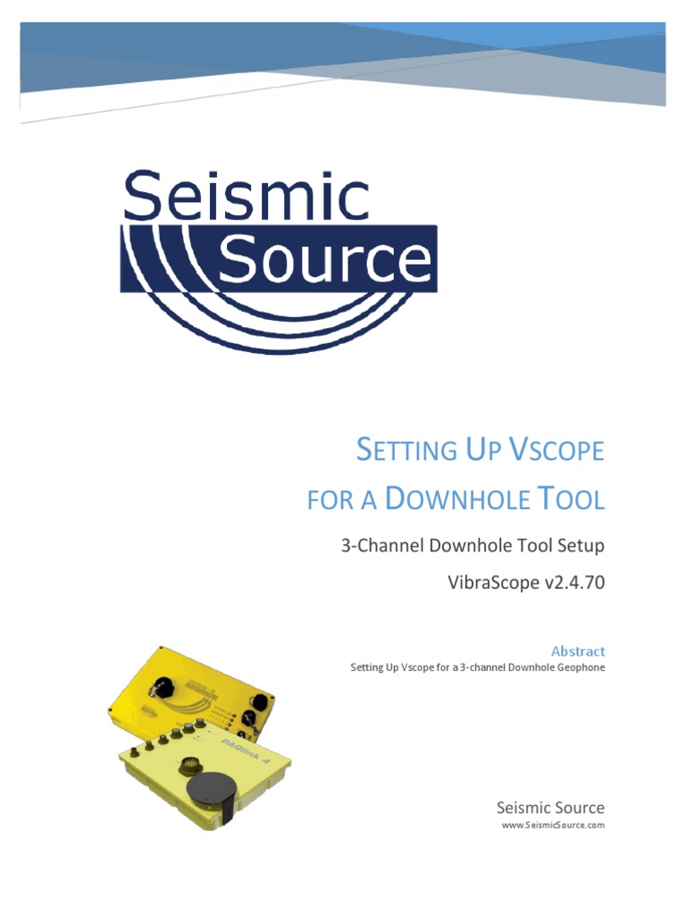 Vscope Note 6 - Downhole Tool Setup.v1 | PDF | Computer File | Tab (Gui)