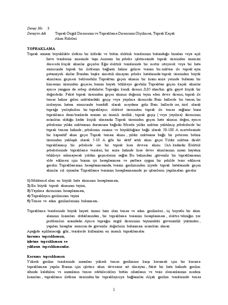 Kisa Devre Ariza | PDF