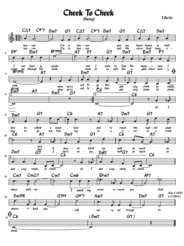 Cheek To Cheek | PDF