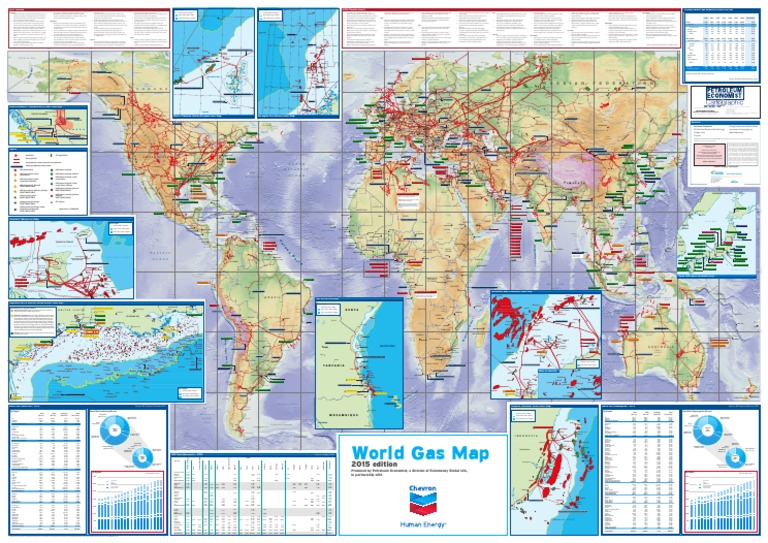 World Gas Map 2015 | PDF | Natural Gas | Liquefied Natural Gas