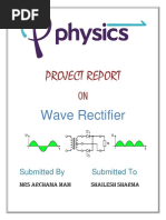 Full Wave Rectifier Class 12 Project | PDF | Rectifier | Diode