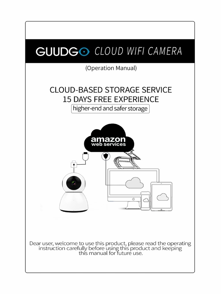GUUDGO GD-SC03 Cloud Storage WiFi Camera PDF | PDF