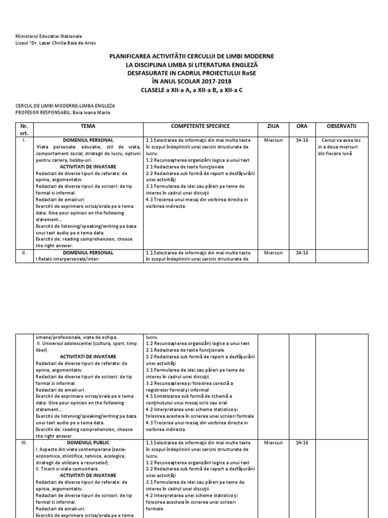 Pregatire BAC 2018 | PDF