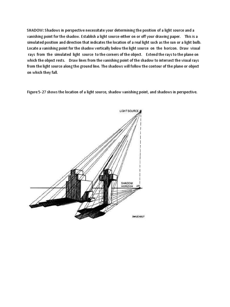 Shadows and Light in Perspective Drawing | PDF | Shadow | Perspective ...