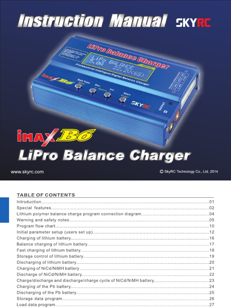 Imax b6 Manual | PDF