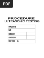 UT Equipment Calibration Procedure | PDF | Calibration | Ultrasound