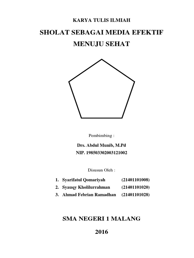 Contoh Format Sampul KTI | PDF