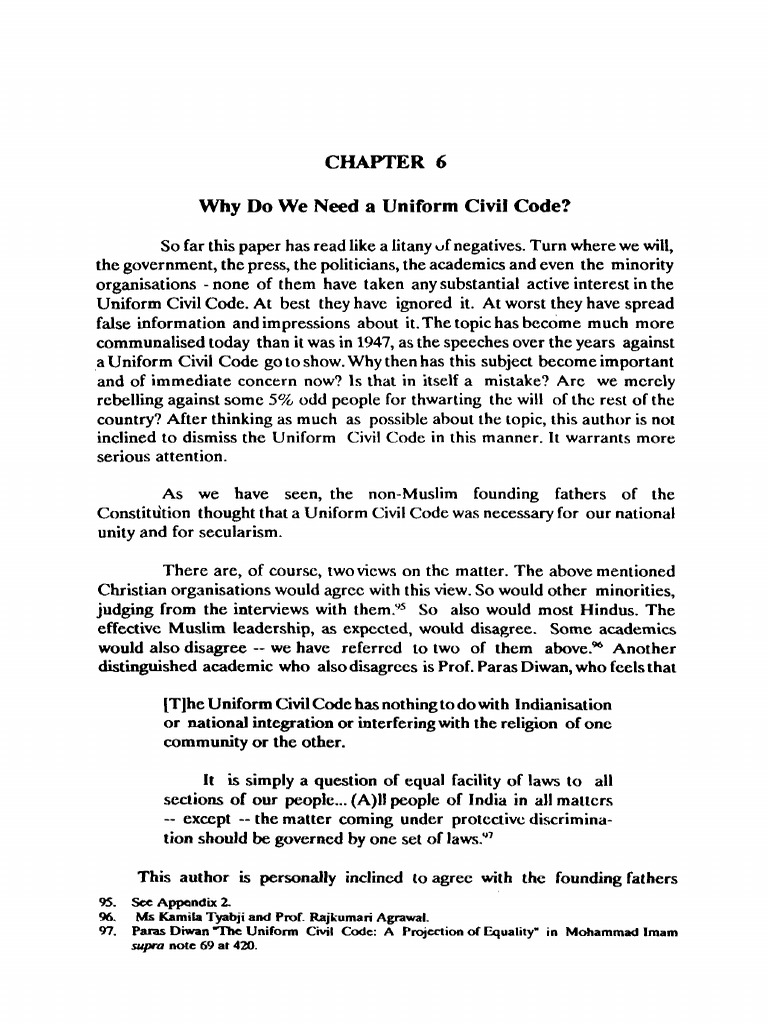 Why Do We Need A Uniform Civil Code | PDF | Marriage | Wife