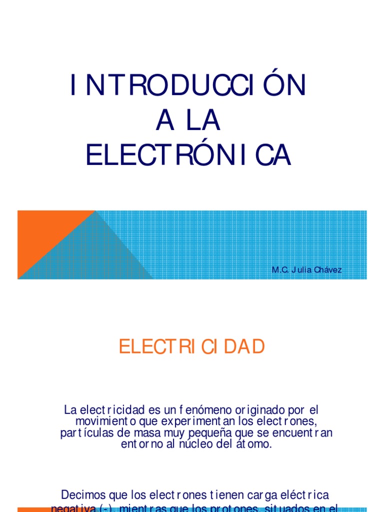 Introducción A La Electronica | PDF | Resistencia Eléctrica y ...