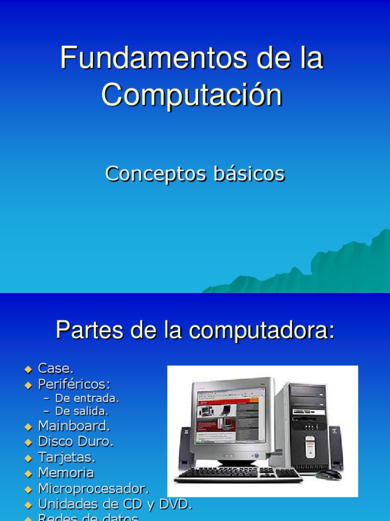 Fundamentos de Computación | PDF | Periférico | Áreas de informática