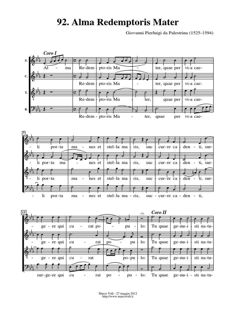 Alma Redemptoris Mater PDF | PDF