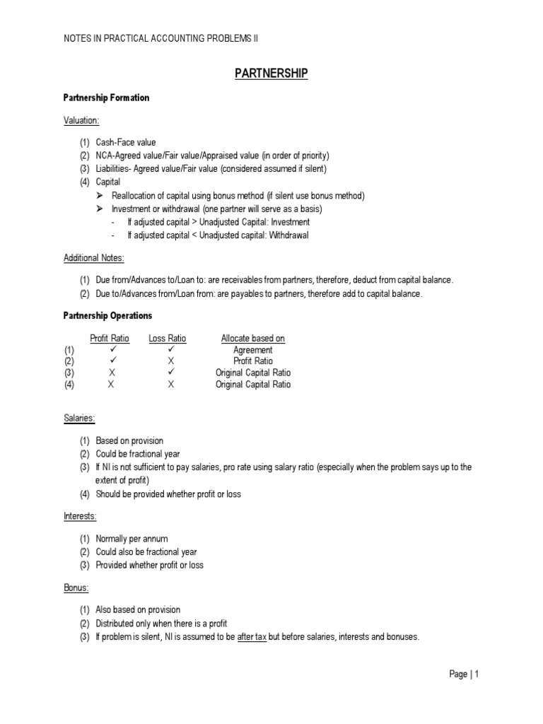 P2 Notes | PDF | Goodwill (Accounting) | Revenue